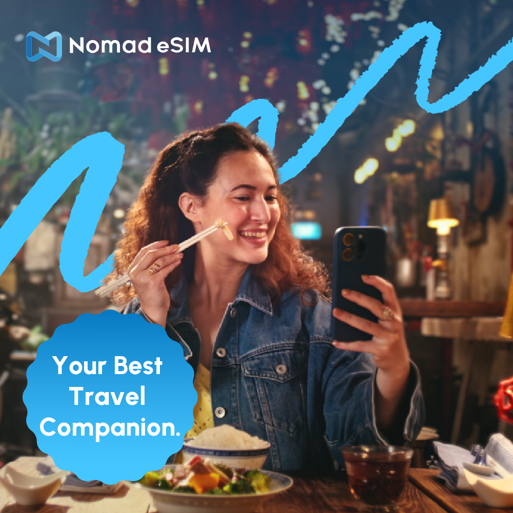 Nomad eSIM — Your Best Travel Companion. 22% Off Travel Data